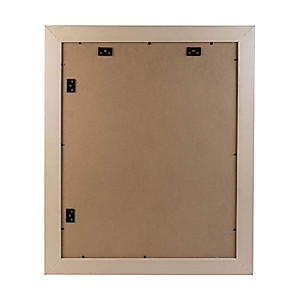 Golden State Art, 16x20 Brown Border Photo Frame, with Ivory Mat for 11x14 Picture & Real Glass