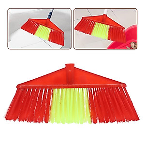 Luxshiny Plastic Broom Broomstick House Broom Hand Broom Air Broom Pet Broom for Carpet Broom and Dust Pan Outside Broom Kitchen Broom Pet Hair Removal Tool Push Broom Outdoor Nylon