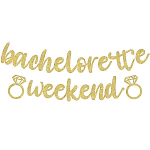 Sursurprise Bachelorette Weekend Banner, Bach Weekend Decorations Destination Bachelorette Party Bridal Shower Engagement Wedding Supplies