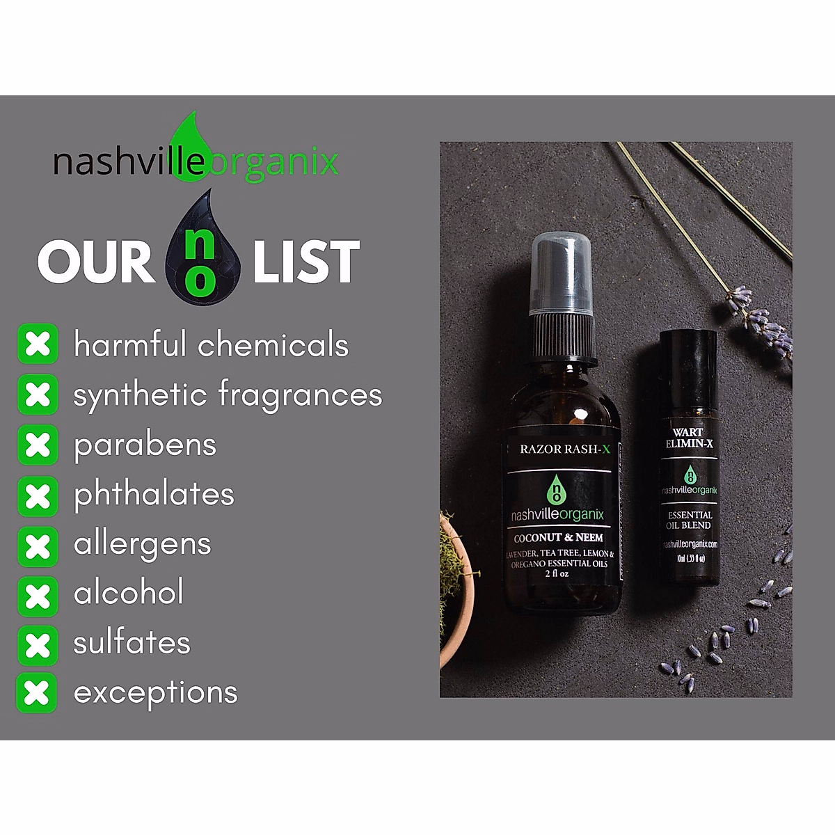 Dr. A's Razor Rash-X Skin Clearing Spray | Natural Bump & Burn Relief Serum & Ingrown Hair Eliminator | Organic Aloe Vera, Witch Hazel, Neem Oil & Tea Tree Formula | Clean Citrus Scent For Men & Women