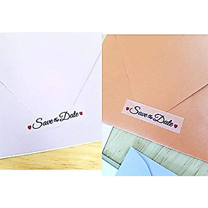 Save The Date Stickers Modern Labels for Wedding Engagement 160 labels, Envelope Seals (arrow)