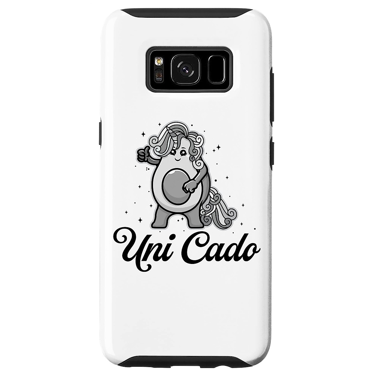 Galaxy S8 Uni Cado, Cute Avocado, Funny Unicorn, Guacamole, Vegan Case