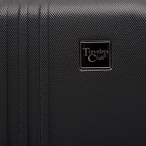 Travelers Club Cosmo Hardside Spinner Luggage, Charcoal Grey, Carry-On 20-Inch