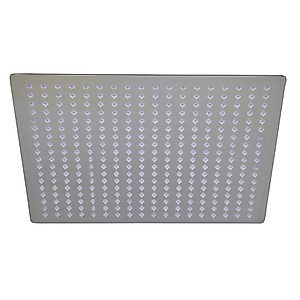 ALFI brand RAIN16S 16-Inch Solid Square Ultra Thin Rain Shower Head, Polished Stainless Steel