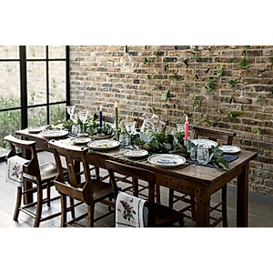 Portmeirion Botanic Garden Oval Fluted Dish | 6 Inch Small Serving Platter with Garden Lilac Motif | Made from Porcelain | Dishwasher and Microwave Safe