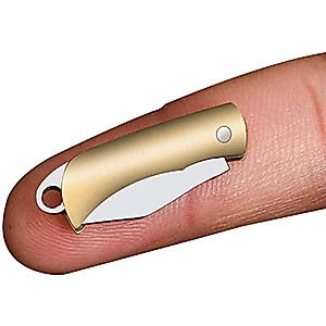 Fon ALLey Mini Folding Knife Multi-purpose Mini Pocket Knife (Yellow)