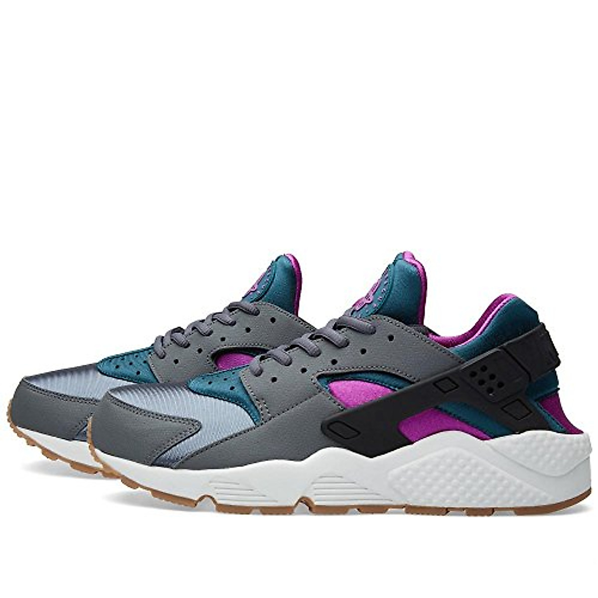 Nike Air Huarache Run Women's Running Shoes Dark Grey/Teal 634835-016 (6.5 B(M) US)