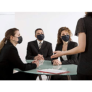 Albatross Health New England Disposable 3 ply Face Masks Pack of 50 pcs/box, Black and Blue