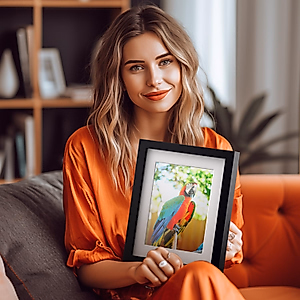 Photo Picture Frame Diversion Safe with Fireproof & Waterproof Bag, Valuable Home Security Storage Safe, ANZAKY Mini Safe Box with Hidden Compartment to Shield your Money, Cash, 5"x7"