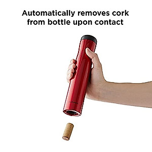 Rabbit Automatic Electric Corkscrew Wine Bottle Opener (Metallic Red)