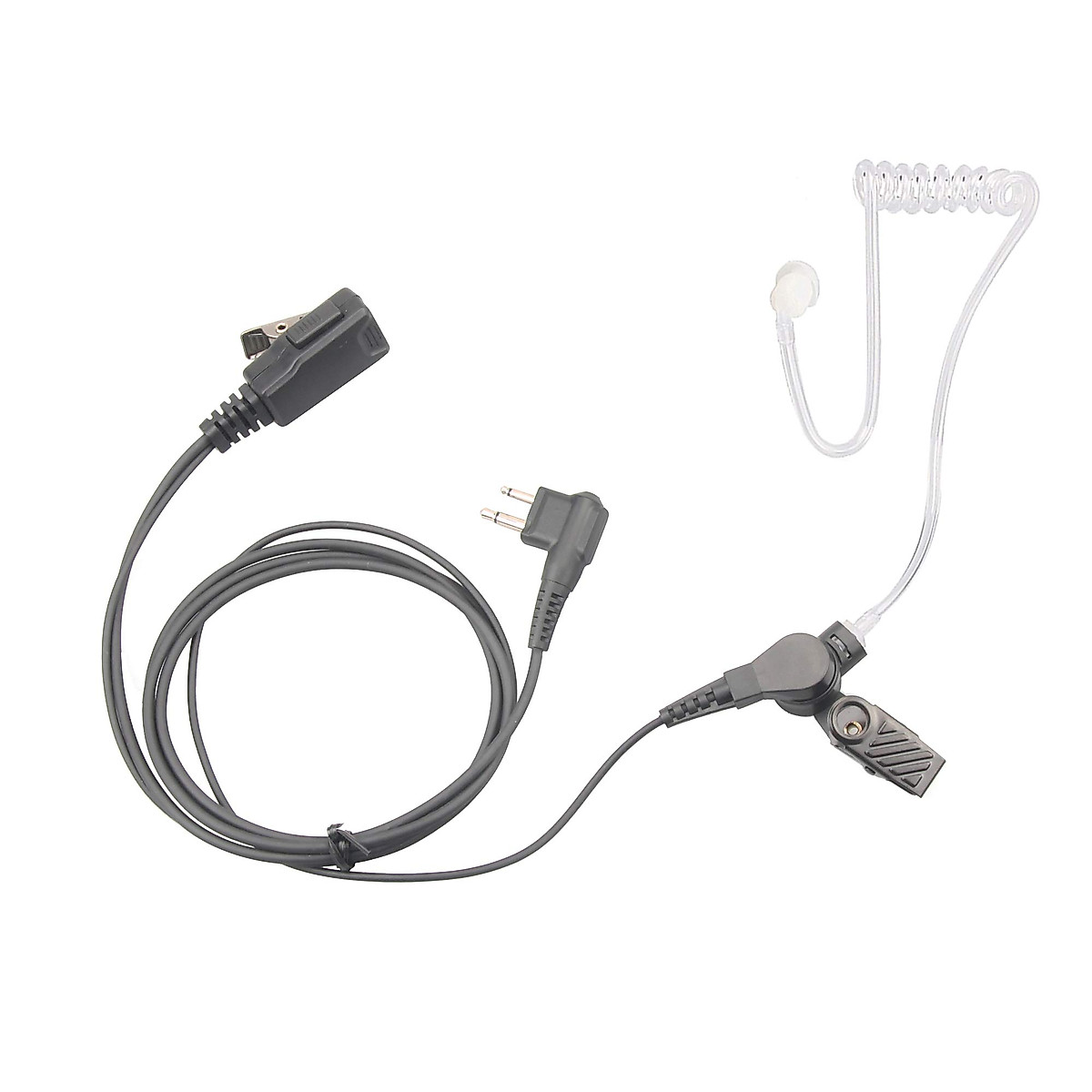 Kymate Sing lWire Earpiece with Kevlar Reinforced Cable for Radio DEP450 BPR40 CP200 CP200D CP110 CP185 DTR650 PR400 EP450 CLS DLR DTR RDX RDU RDV RMU RMV, Acoustic Tube Surveillance Headset
