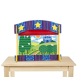 Melissa & Doug Wooden Tabletop Puppet Theater