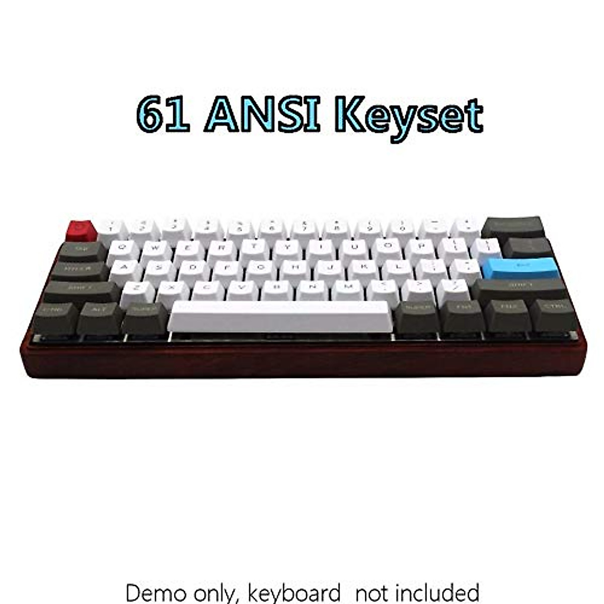 61 Key ANSI-Layout MX Switches Gaming Keyboard Keycap Only