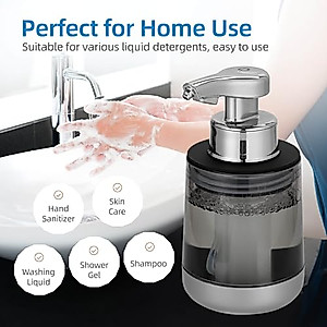 Automatic Soap Dispenser Touchless: 10oz Liquid Soap Dispenser, Hand Free Soap Dispenser Rechargeable Soap Dispenser, for Bathroom, Kitchen, Hotel…