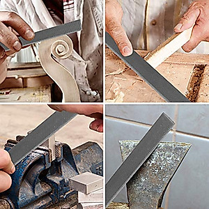 Set of 2 Dual Grit Multi-Purpose Sharpener and Rectangular Cut Axe File, SourceTon Waterstone Sharpener and sharpening file