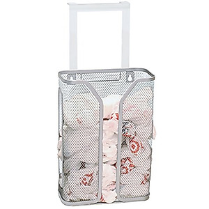 DecoBros Over The Cabinet Door Bag Holder, Silver