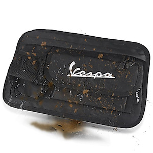 OXLLONE Motorcycle Nylon Electric Scooter bag Glove Saddle Luggage Bags Storage Tool Bag Decorate Case Box Compatible with VESPA GTS GTV LX LXV Scarabeo Sprint 150