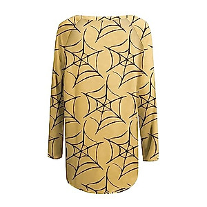 Generic Women Pullover Long Sleeve To Wear with Leggings Long Sleeve Workout Tops for Women Womens Tops Plus Size Long Sleeve Tops for Women Tops Loose Shirts Printed Sweatshirts Casual Blouse