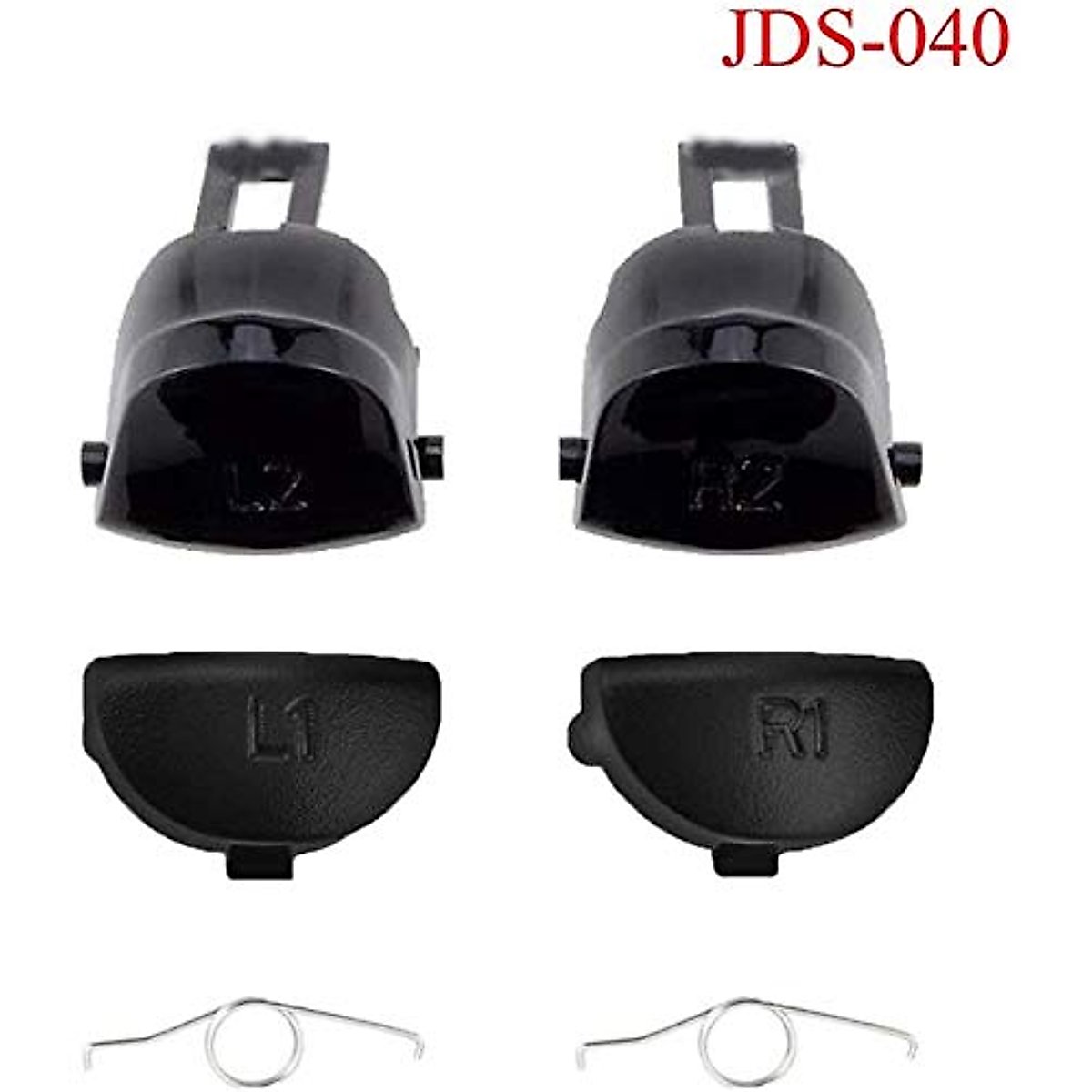 Full Set Buttons L1 R1 L2 R2 Trigger Buttons with Springs Screwdriver Replacement for Sony PS4 Pro JDS040 JDM-040 Game Controller