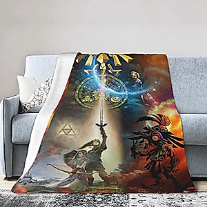 Legend Blanket,Throw Blanket Flannel Fleece Blanket,Soft Cozy Lightweight Blanket,Air Conditioning Camping Blanket,Adults Kid Suitable for Sofa Travel