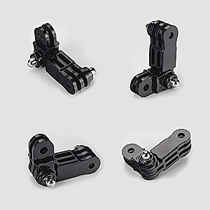 HSU Adjust Arm Straight Joints Mount, Long and Short Same Direction Straight Joints Mount for GoPro Hero 11 10 9 8 7 6 5 4 3 3+ 2 1, AKASO Campark and Other Action Cameras