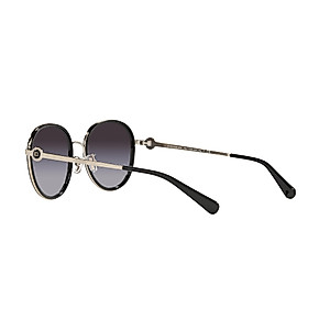 Coach HC7129 Sunglasses, Black/Grey Gradient, 54 mm