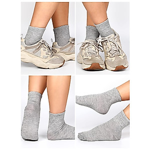 Tarpop 150 Pairs Men Quarter Ankle Socks Bulk Socks Athletic Moisture Wicking Socks Casual Sports Socks Pack (Gray)