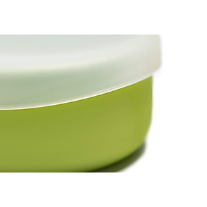 modern-twist Snack Set, Food-Grade Silicone, Waterproof, Dishwasher, Freezer Safe, Reusable Snacking Bowl & Lid – Green, 7 fl. Oz