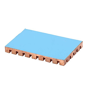 icepc mSATA SSD Pure Copper Heatsink PCIe Cooler with High Performance Thermal Conductivity Adhesive for Cooling Mini-SATA Solid State Disk SSD Radiator(40x26x4mm)