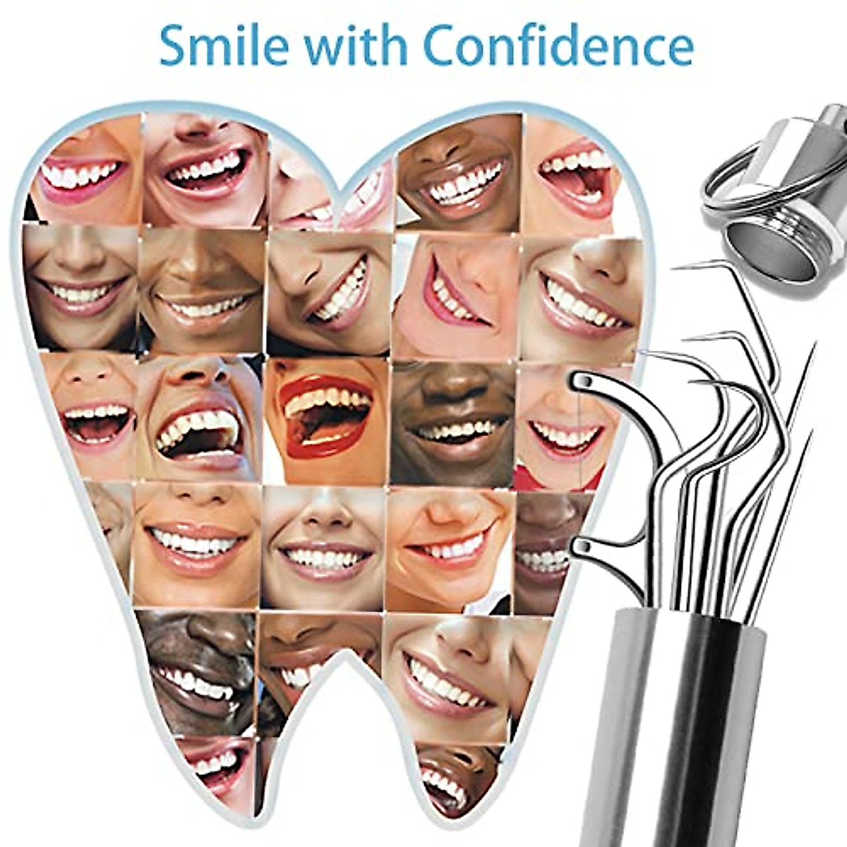 7Pcs 2 Set Portable Stainless Steel Toothpicks Pocket Set, Reusable Metal Toothpicks Cleaning Kit with Holder for Outdoor Picnic Camping Traveling