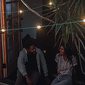 MPOWERD Luci Solar String Lights + Phone Charger: White 18' Rechargeable via Solar or USB-A, 100 Lumens LEDs, Lasts Up to 20 Hours, Waterproof, Camping, Backyard, and Travel