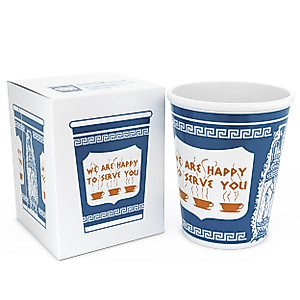 Exceptionlab Inc. 0-Ounce Ceramic Cup "We are happy to serve you"