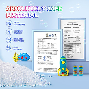 Bubble Gun for Kids - Bubble Machine Gun in Submarine&Rocket Shaped with 2 Bottles of Bubble Solution, Automatic Bubble Gun for Toddlers, Toy Gift for Boys and Girls(2 Pcs)