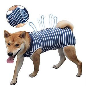 Coppthinktu Dog Recovery Suit for Abdominal Wounds, Breathable Dog Surgery Recovery Suit for Dogs, E-Collar Alternative After Surgery Wear Suit for Small/Medium Dogs