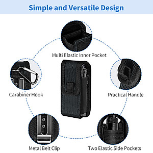 KENOBEE Multitool Sheath EDC Pouch Compatible with Leatherman Wave Plus Wingman Surge Rebar, Multi-Purpose Belt Clip Tool Holder Bag, Utility Tactical Waist Pack Camping Hiking Pocket Organizer Case