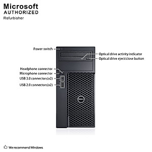 DELL Precision T1700 Tower Workstation Intel i7 i7-4770 3.40 G,16G,512G SSD+3T,Radeon HD 4650 1G VC,DVD,WiFi,HDMI,DP Port,VGA,BT 4.0,W10P64 (Renewed)-Support-English/Spanish']