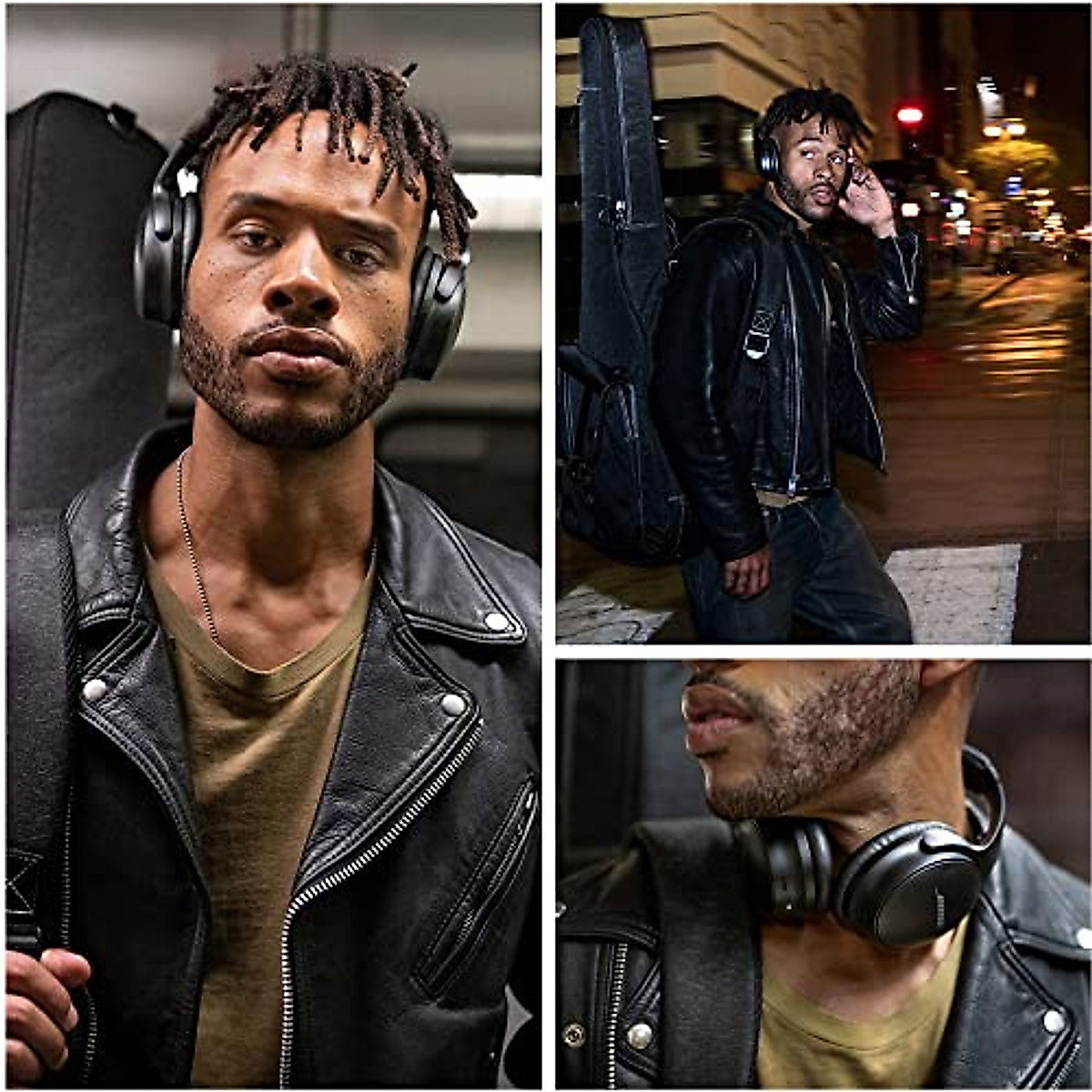 Bose QuietComfort 45 Wireless Noise-Canceling Headphones (Midnight Blue) Bundle with PowerBank + Headphone Stand + USB Adapter + 3.5mm Extender & Splitter + Headphone Cleaning Kit (Renewed)