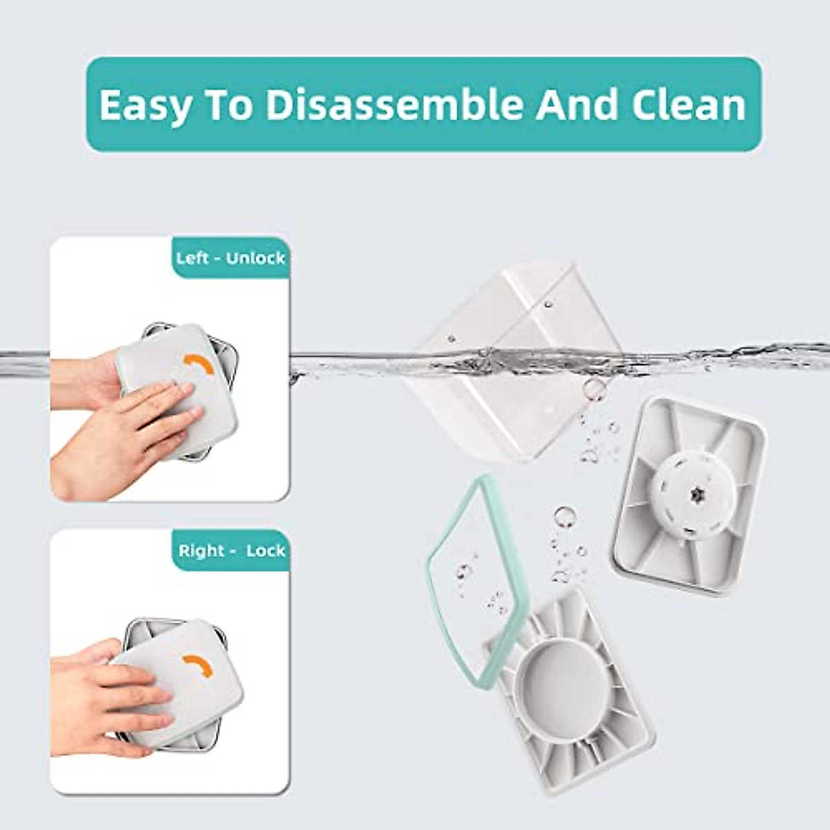 Food Storage Containers, Pop Airtight Food Storage Containers with Lids for Kitchen Pantry Organizing Stackable Container For Cereal Snack Flour Sugar Coffee Spaghetti - 8 Pcs Set [(1.2, 2.0, 2.7, 3.3qt)*2]