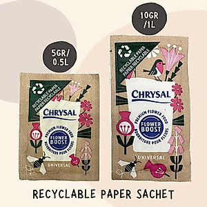 Chrysal Flower Boost - Recyclable Paper Flower Food - Increase Vase Life with Our Floral Supplies for Fresh Flowers - Flower Arrangements Supplies - Ideal Florist Supplies (200 ct)