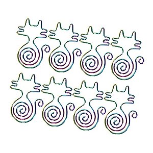 STOBOK 8pcs Organizing Fasten Stationery Files Elephant Page Bookmark Kids Supplies Creative Clamp Photo Cartoon Memo Wire Clips Books Binder Cat Cute Metal Paper Shape Clip Office Push