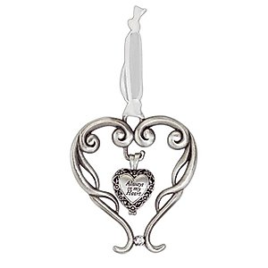 Cathedral Art in Loving Memory Heart Ornament with Locket