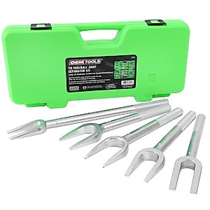 OEMTOOLS 37201 Tie Rod/Ball Joint Separator Set, 5 Piece, Replace Tie Rod, Separate Ball Joints and Pitman Arms, Pickle Fork, Ball Joint Removal Tool
