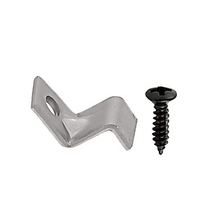 40 Pack Z Table Top Fasteners with Screws, Heavy Duty Z Table Top Fasteners Solid Steel with Black Screws