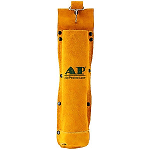 AP AllyProtect.com Flame Retardant split cowhide leather electrodes/welding rod bag (Golden)