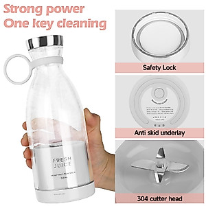 Personal Size Blender, Portable Blender, Battery Powered USB Blender Small Blender, Blender, Hand Blender, Cup Blender