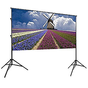Projector Screen Stand for Indoor and Outdoor Projector Movies Screen Foldable Portable for Front and Rear Projection.