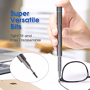 SOONAN Mini Precision Screwdriver Set, 48 in 1 Small Screwdriver Torx Bit Set, with Premium Quality Aluminum Case for iPhone, Smartphone, iPad, PC, Electronic Toys, Laptop, Eyeglasses