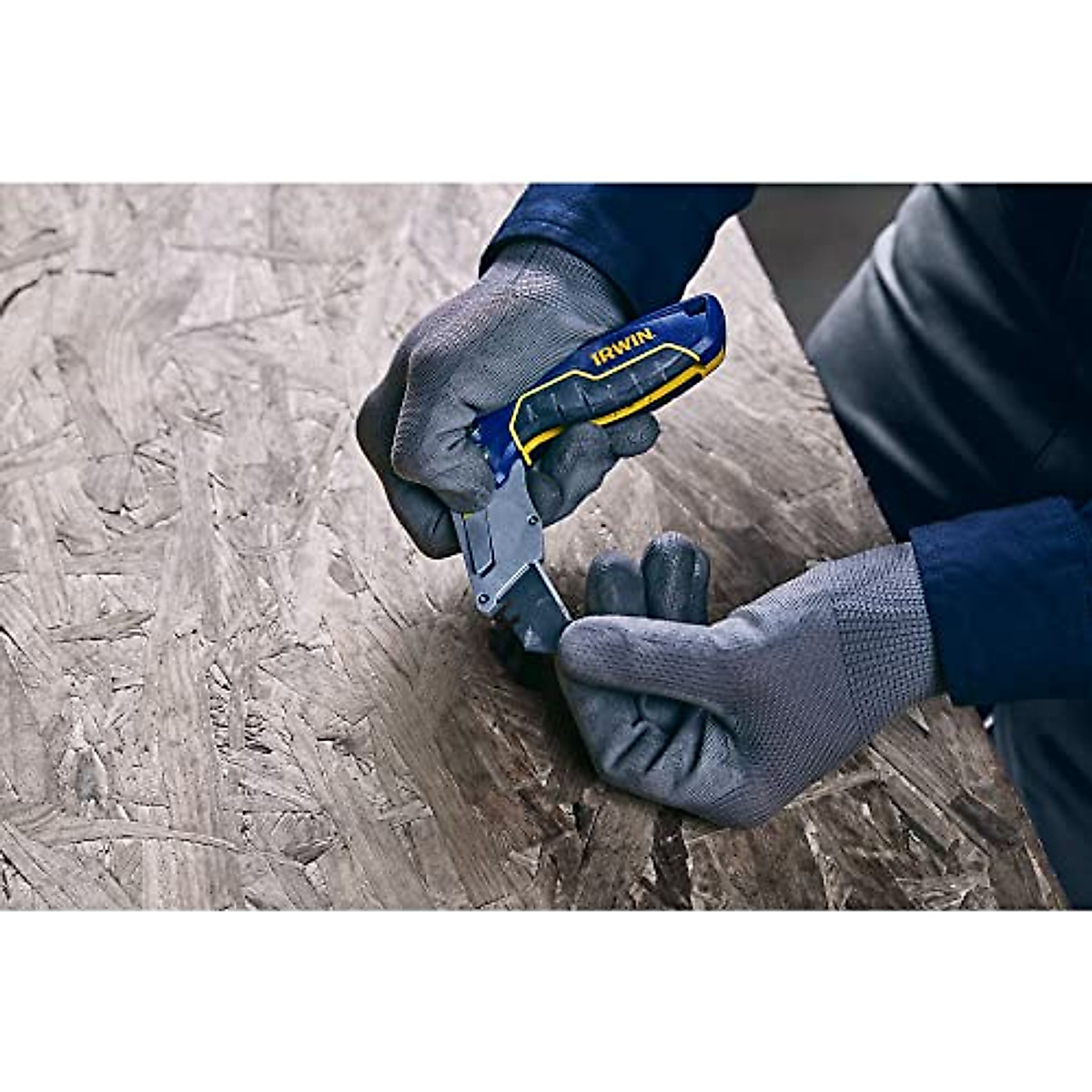 IRWIN Utility Knife, Push And Flip Pro Foldable (IWHT10578)