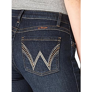 Wrangler Women's Q-Baby Mid Rise Boot Cut Ultimate Riding Jean, Avery, 13-34