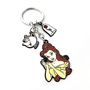 HBSWUI Beauty Beast Princess Keychain for Girls and Women